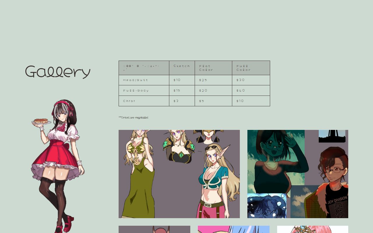 Gallery/Commission Website